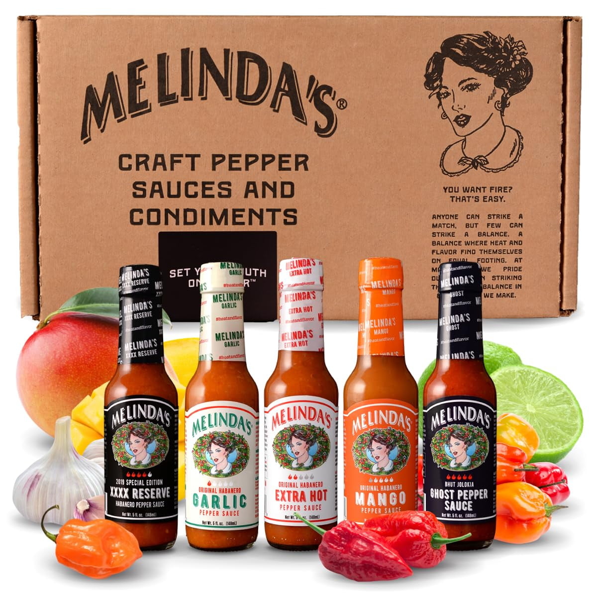 Melinda’s Hot Sauce Variety Pack - Extra Spicy Gourmet Hot Sauce Gift ...