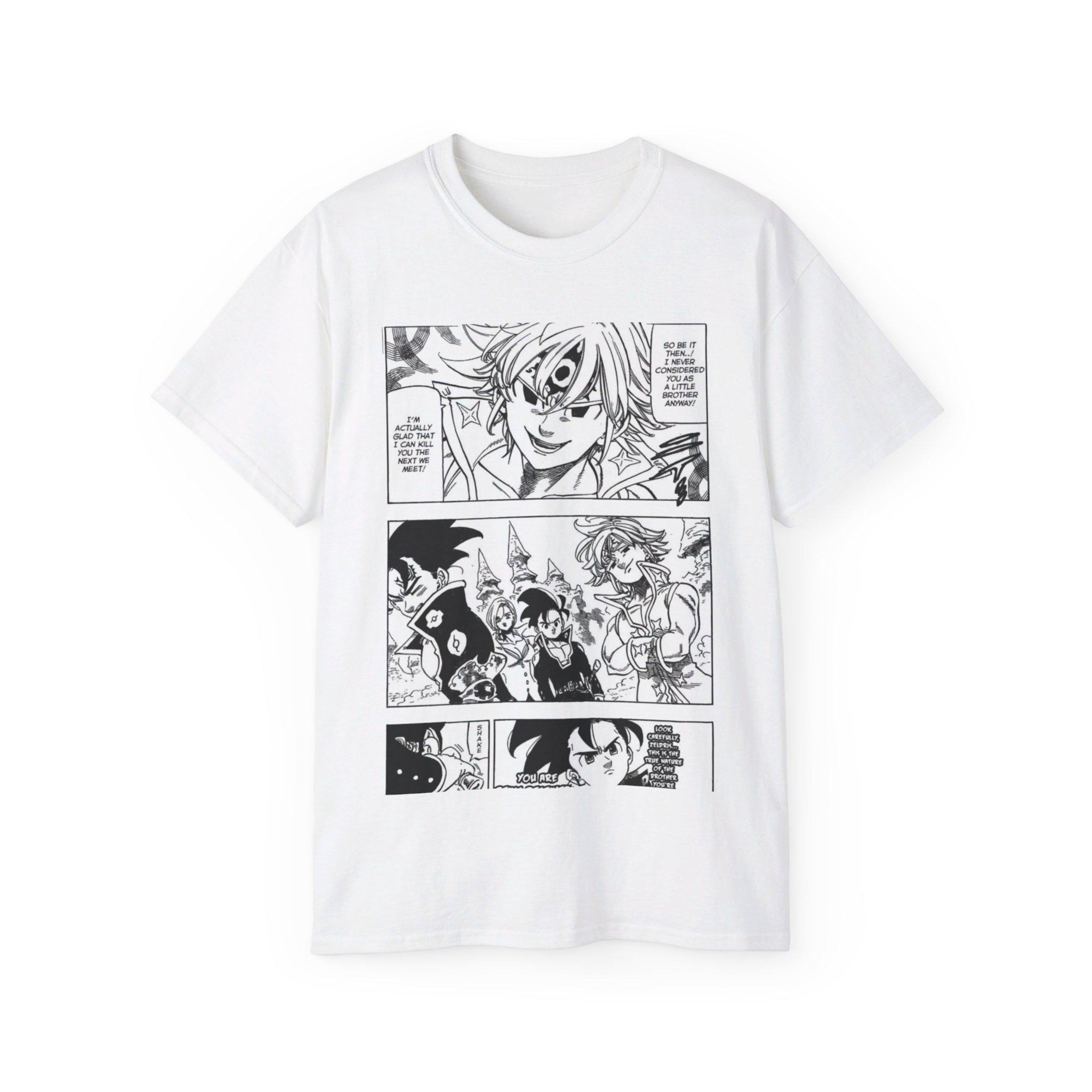 Meliodas Anime Shirt, The Seven Deadly Sins Graphic Tee, Manga Style ...