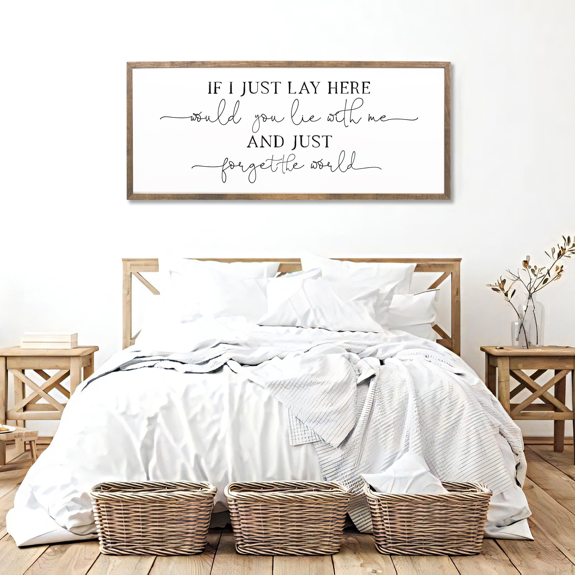 Meliora Craft If I Just Lay Here 10" x 20" Framed Art Print - Walmart.com