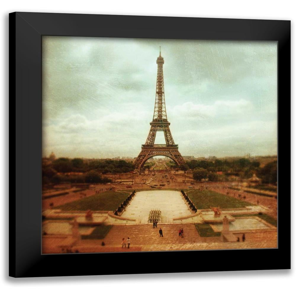 Melious, Amy 12x12 Black Modern Framed Museum Art Print Titled - Eiffel ...