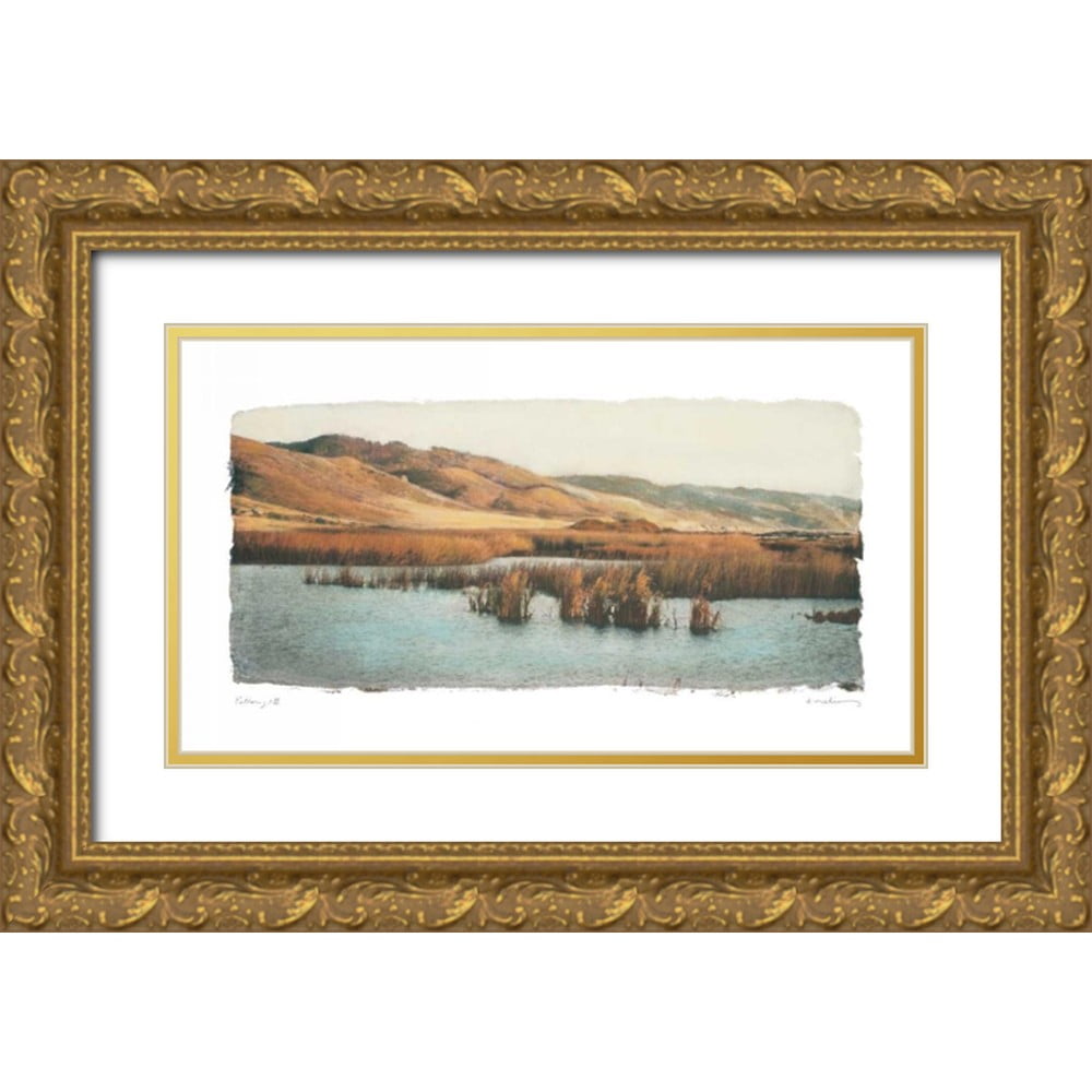 Melious, Amy 14x10 Gold Ornate Wood Framed with Double Matting Museum ...