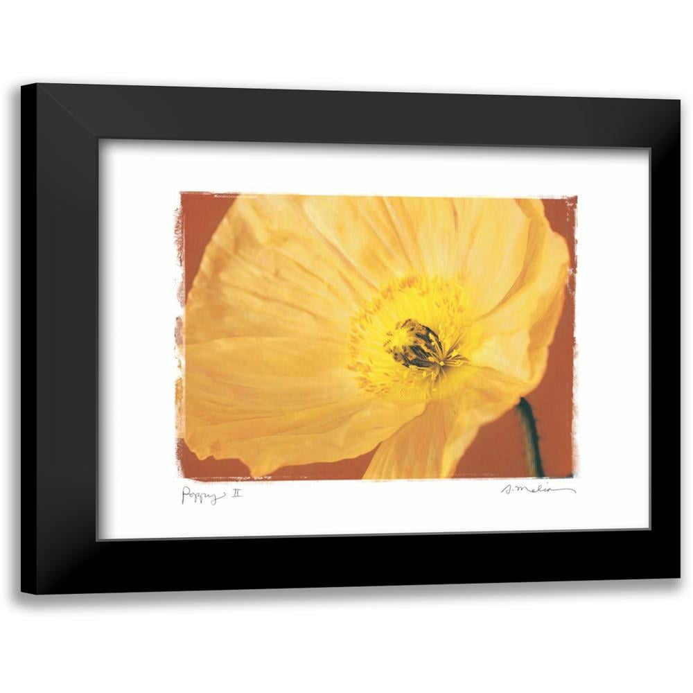 Melious, Amy 14x12 Black Modern Framed Museum Art Print Titled - Poppy ...