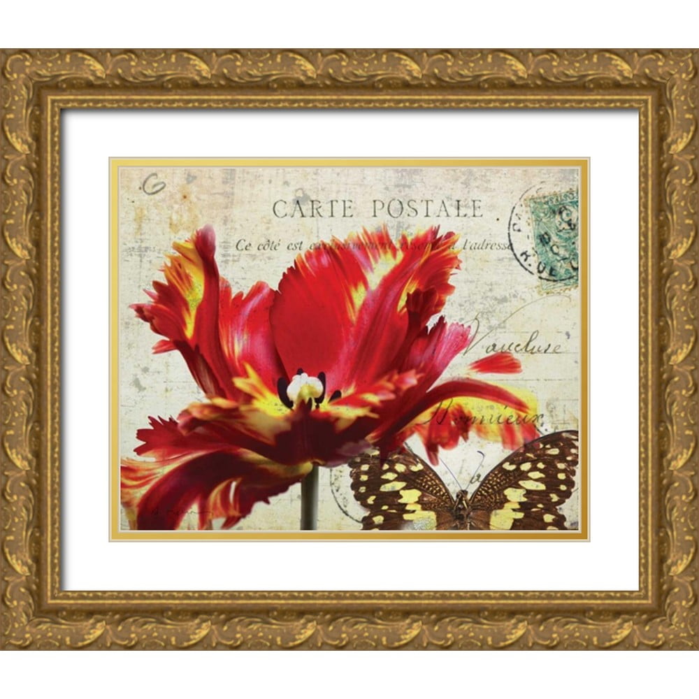Melious, Amy 14x12 Gold Ornate Wood Framed with Double Matting Museum ...