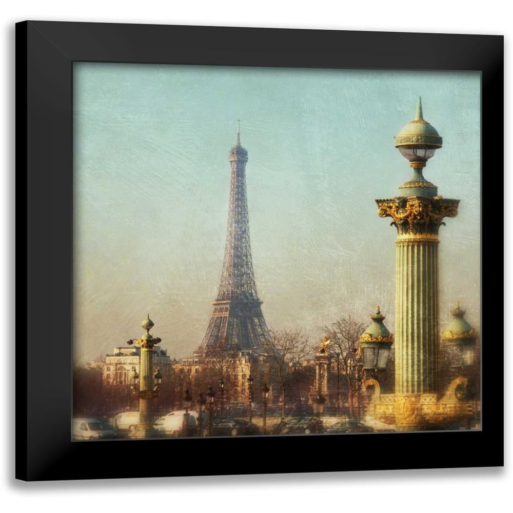 Melious, Amy 15x15 Black Modern Framed Museum Art Print Titled - Eiffel ...