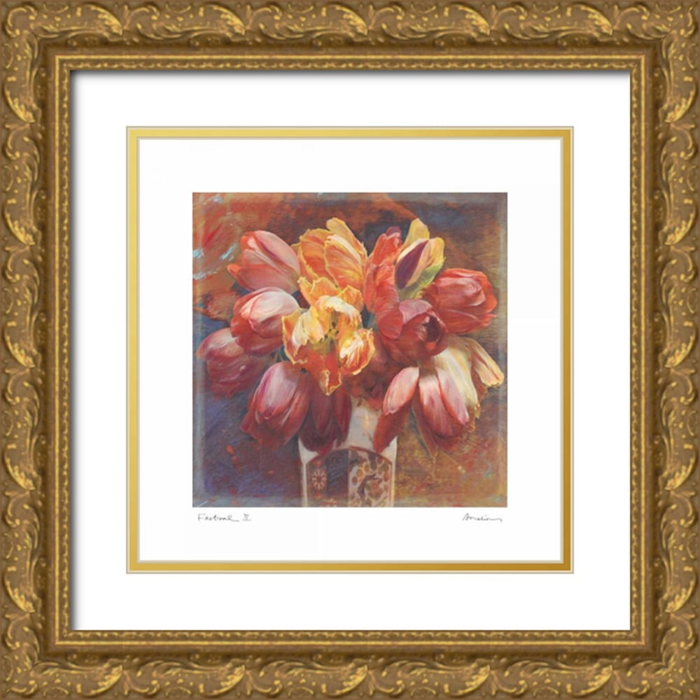 Melious, Amy 15x15 Gold Ornate Wood Framed with Double Matting Museum Art Print Titled ...