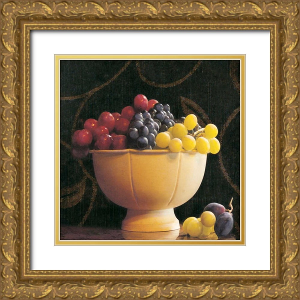 Melious, Amy 15x15 Gold Ornate Wood Framed with Double Matting Museum ...