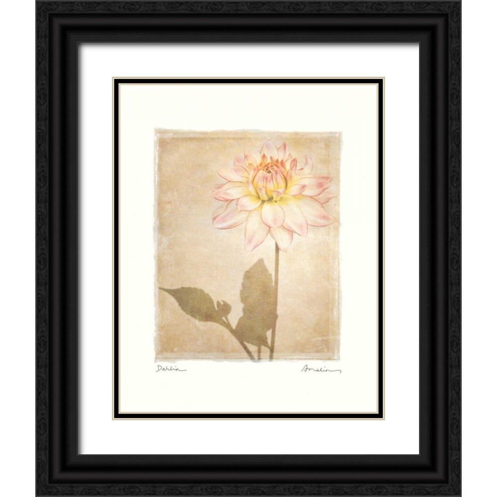 Melious, Amy 15x18 Black Ornate Wood Framed with Double Matting Museum ...