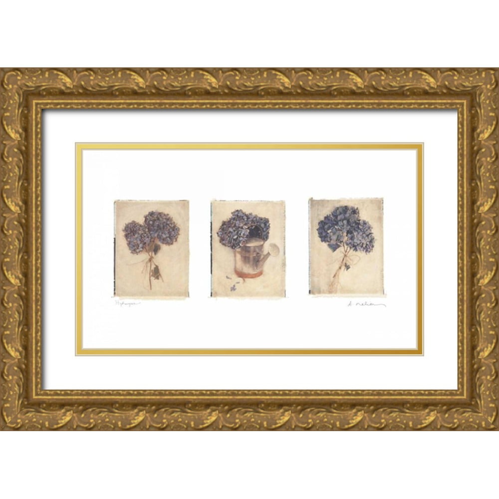 Melious, Amy 18x12 Gold Ornate Wood Framed with Double Matting Museum ...