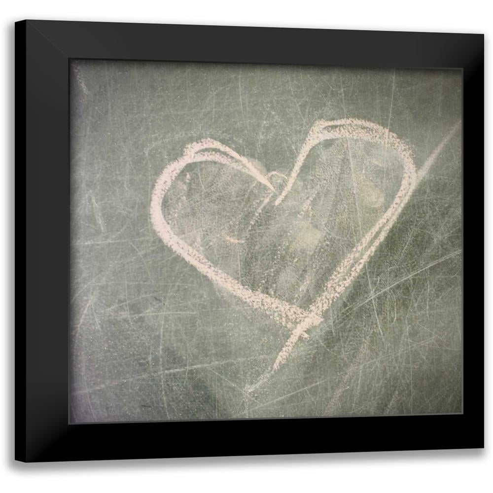 Melious, Amy 20x20 Black Modern Framed Museum Art Print Titled - Heart ...