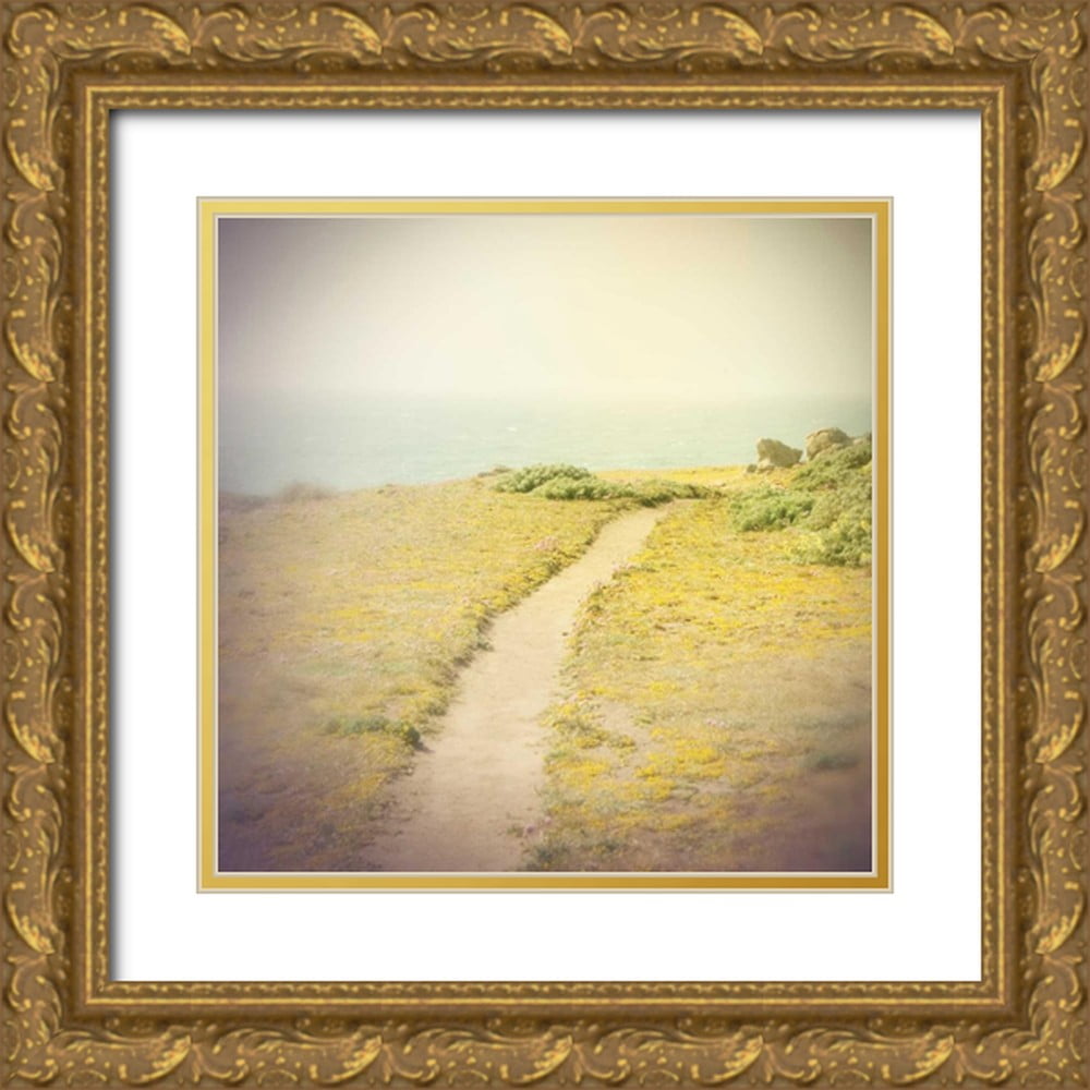 Melious, Amy 26x26 Gold Ornate Wood Framed with Double Matting Museum ...