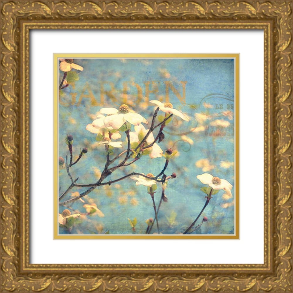 Melious, Amy 26x26 Gold Ornate Wood Framed with Double Matting Museum ...