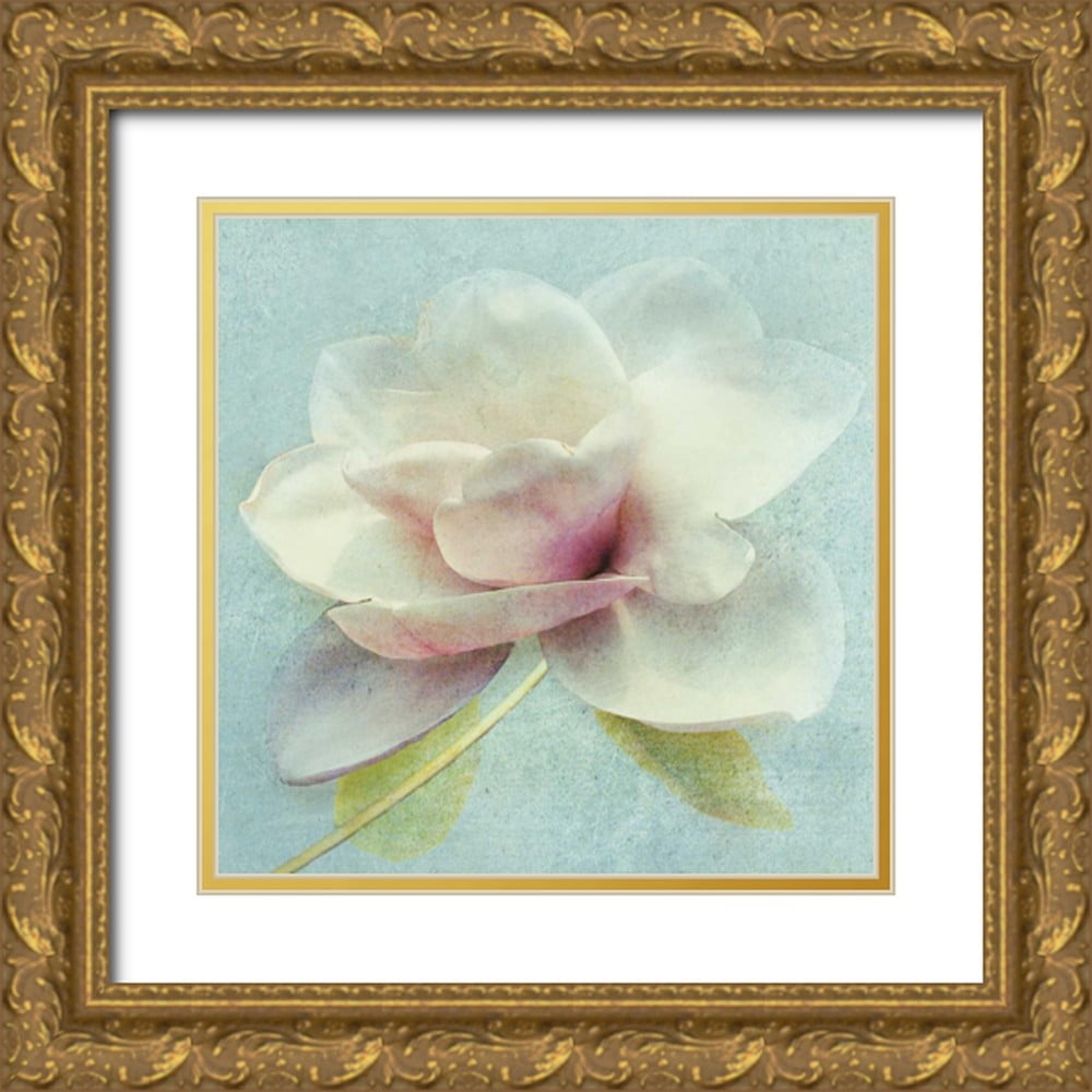 Melious, Amy 26x26 Gold Ornate Wood Framed with Double Matting Museum ...