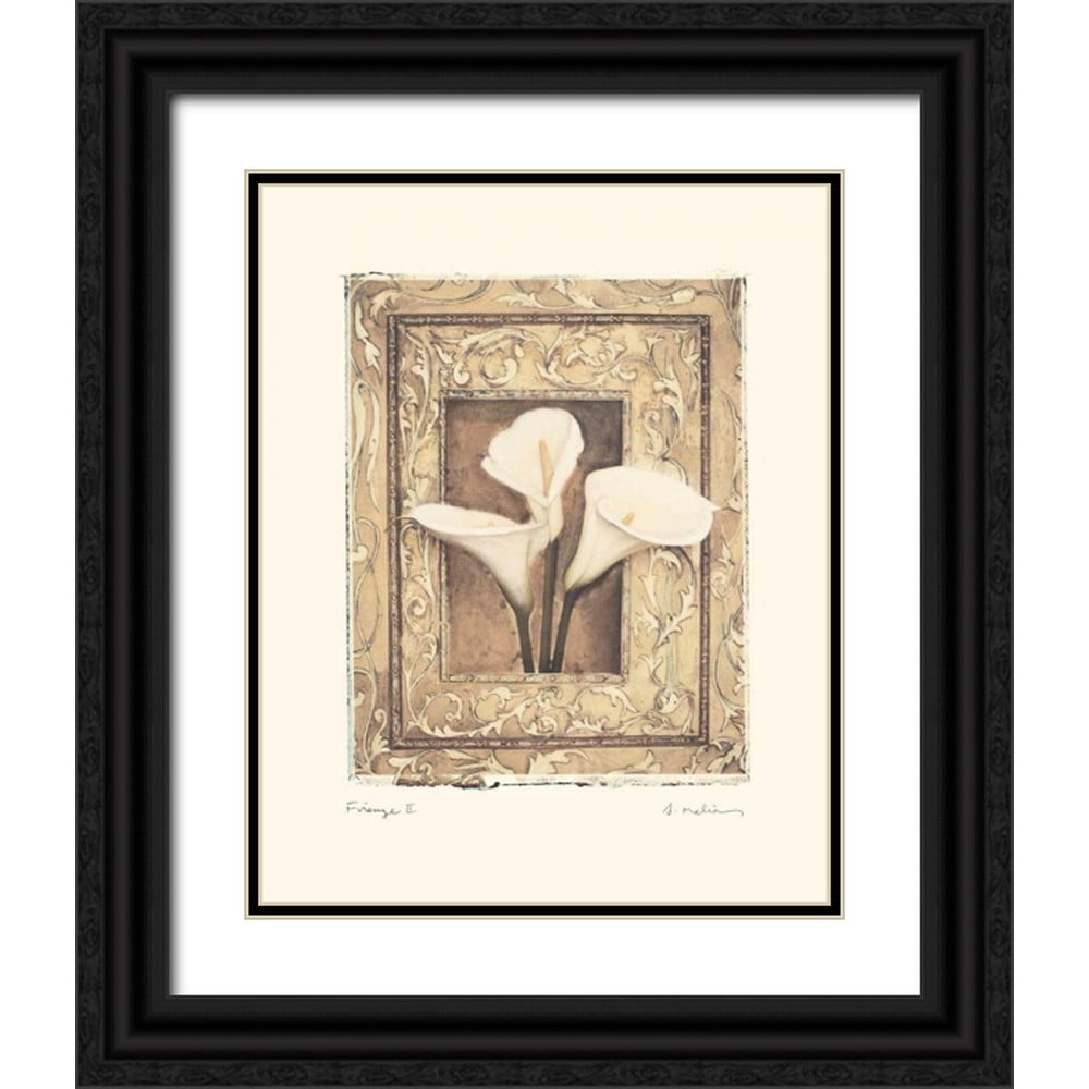 Melious, Amy 26x32 Black Ornate Wood Framed with Double Matting Museum ...