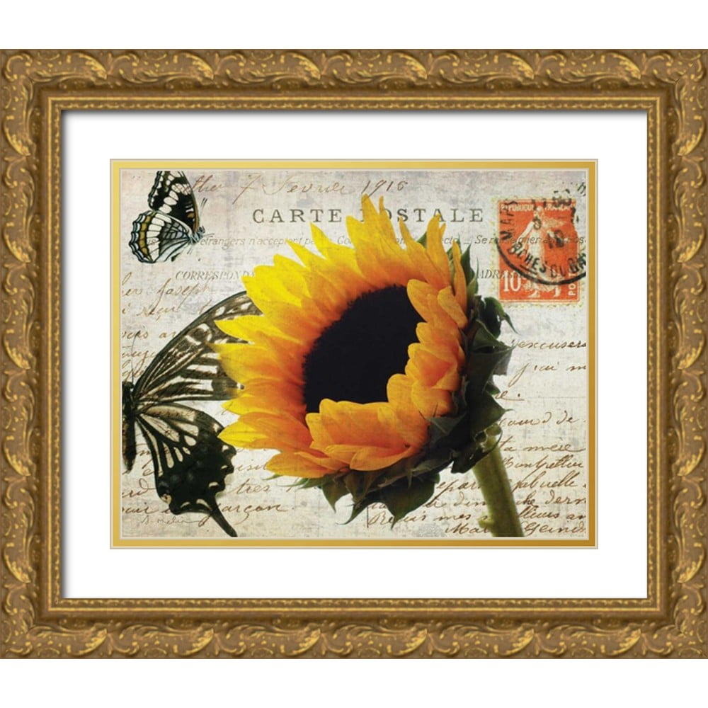 Melious, Amy 32x26 Gold Ornate Wood Framed with Double Matting Museum ...