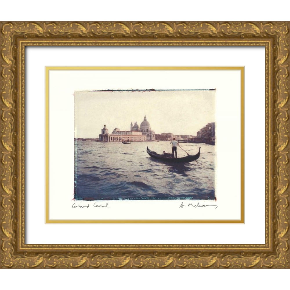 Melious, Amy 32x26 Gold Ornate Wood Framed with Double Matting Museum ...