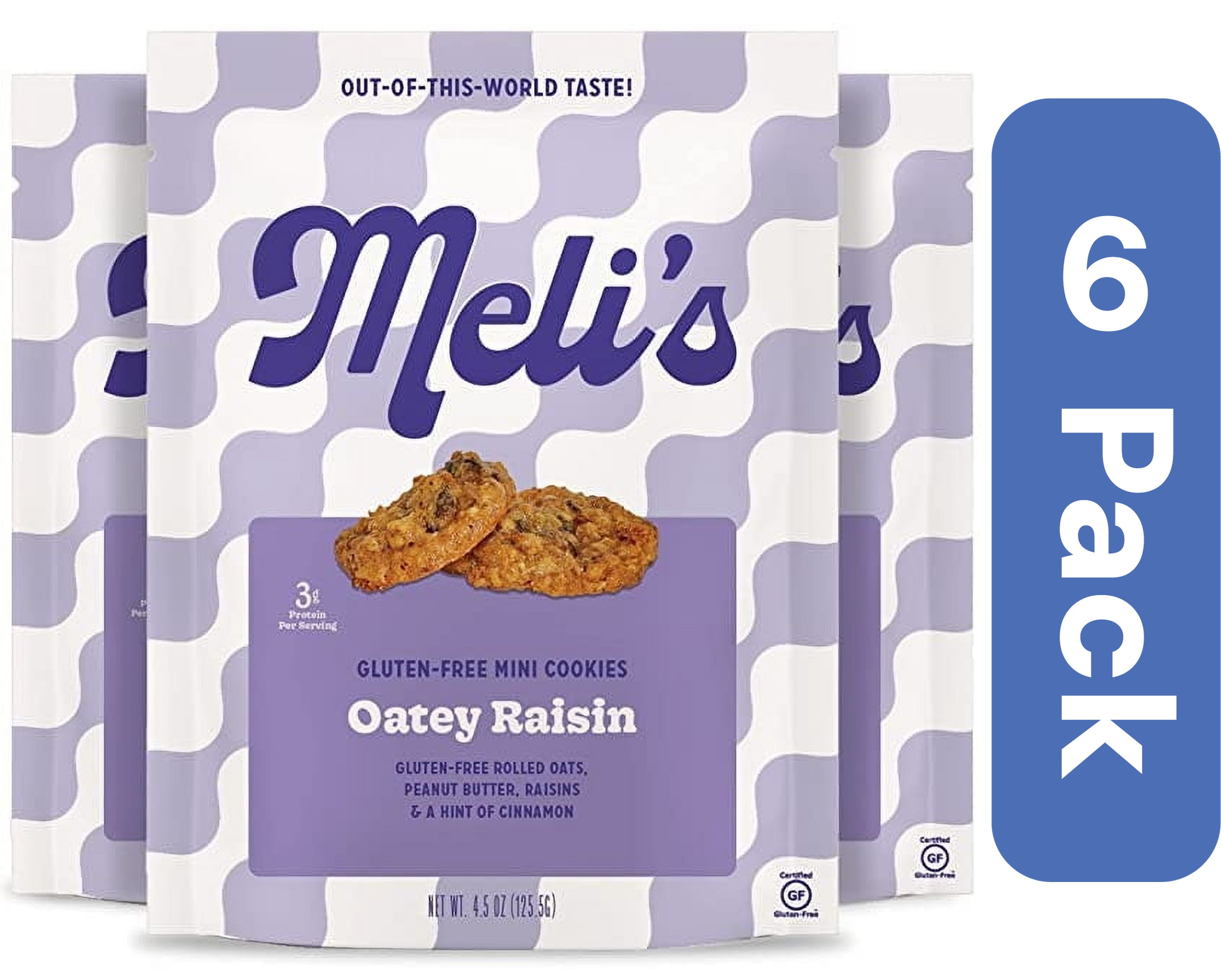 Melis Mini Oatmeal Raisin Cookies 4.5 oz (Pack Of 6) - Walmart.com