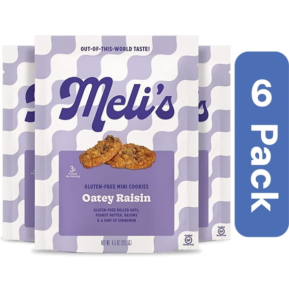 Melis Mini Oatmeal Raisin Cookies 4.5 oz (Pack Of 6) - Walmart.com