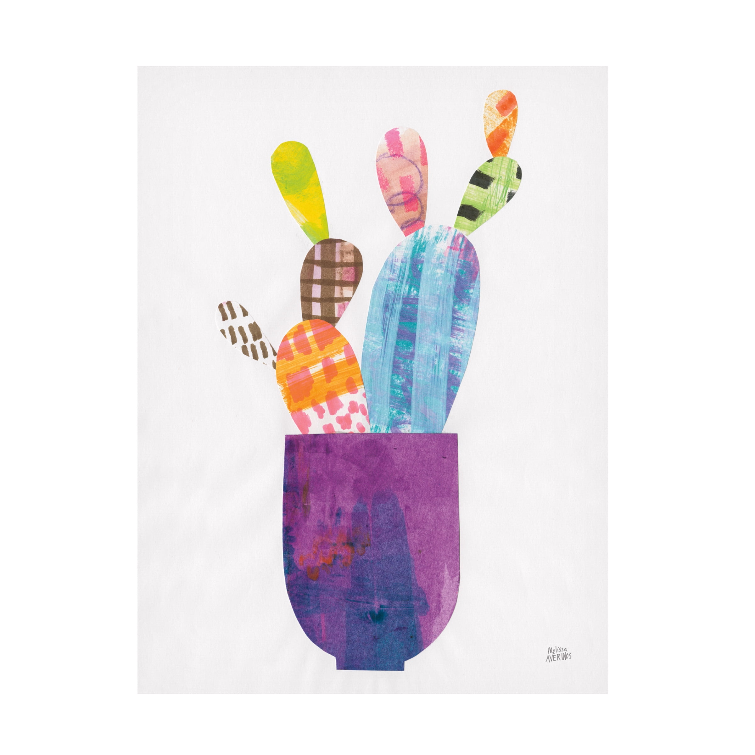 Free Shipping! Trademark Fine Art Melissa Averinos Collage Cactus III ...