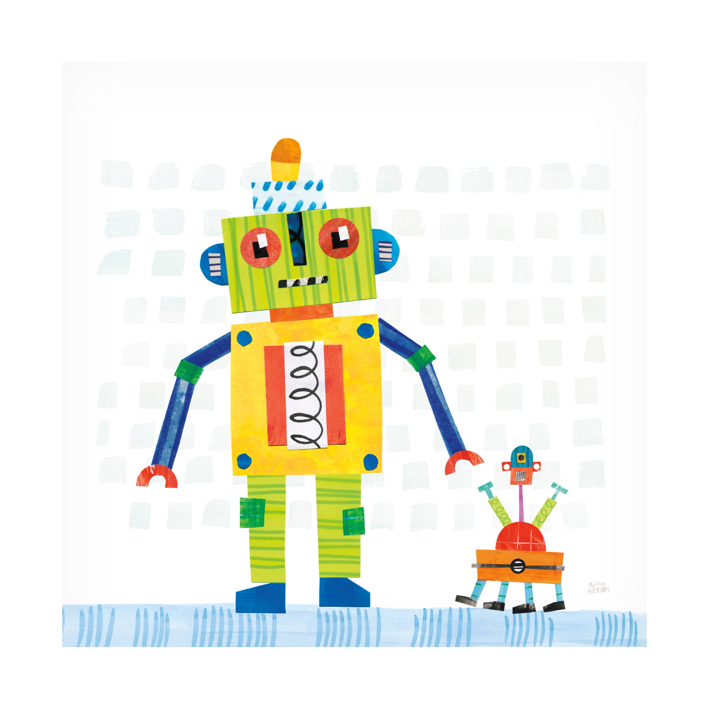 Melissa Averinos 'Robot Party IV on Square Toys' Canvas Art - Walmart ...