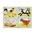 Melissa & Doug 4-in-1 Peg Puzzle - Farm - Walmart.com