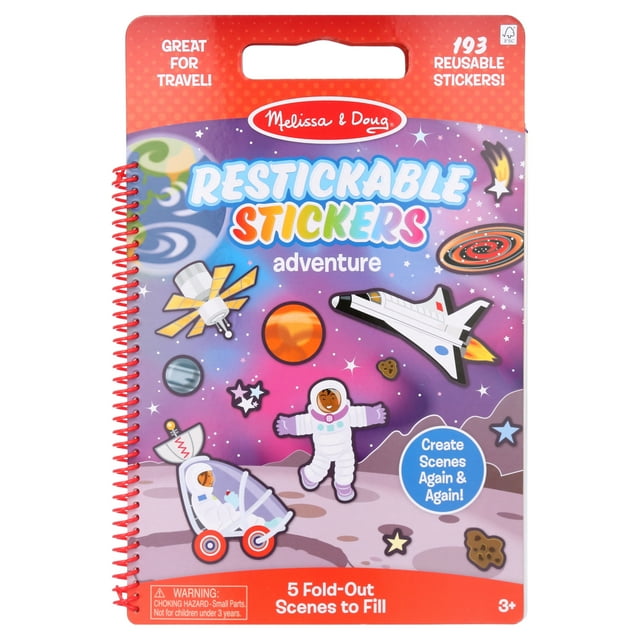 Melissa & Doug Adventure Restickable Stickers - Walmart.com