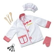 Melissa & Doug Chef Role Play Costume Dress -Up Set with Realistic ...