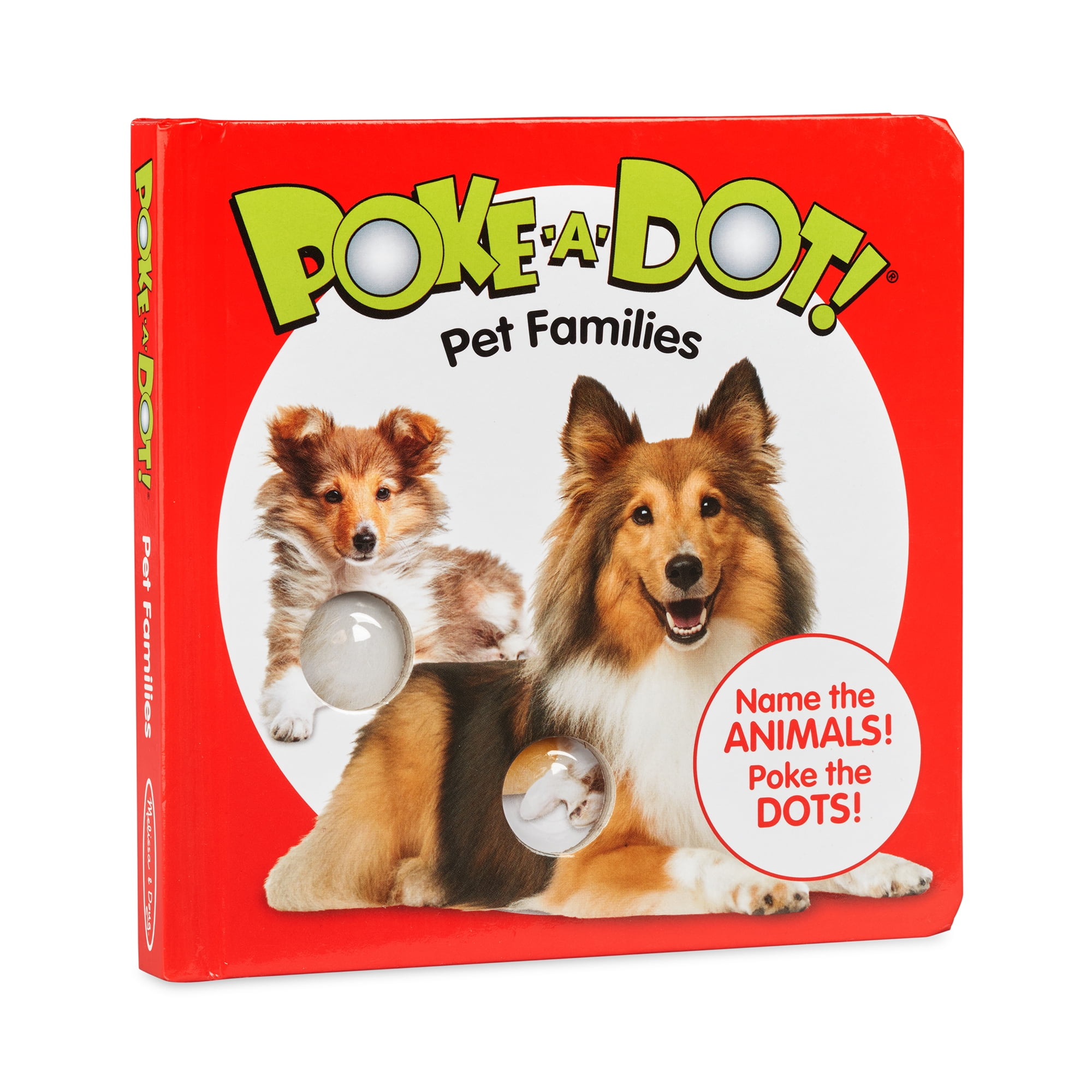 Melissa & Doug Poke-a-Dot Kids Book: Pet Families - Interactive Board ...