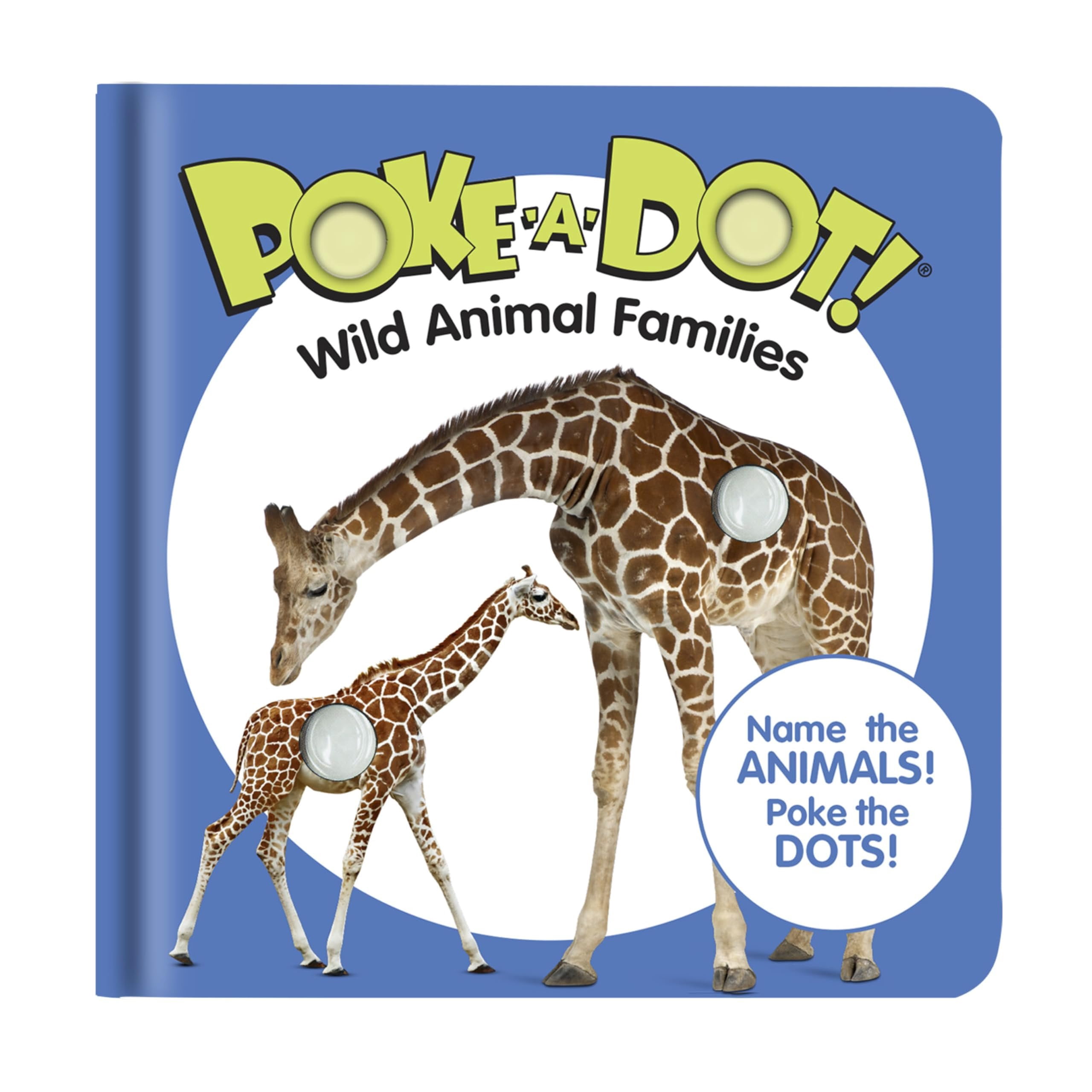 Melissa & Doug Childrens Book Poke-a-Dot: Wild Animal Families Board ...