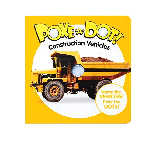 Pre-Owned Melissa Doug Childrens Book Poke-a-Dot: Construction Vehicles ...