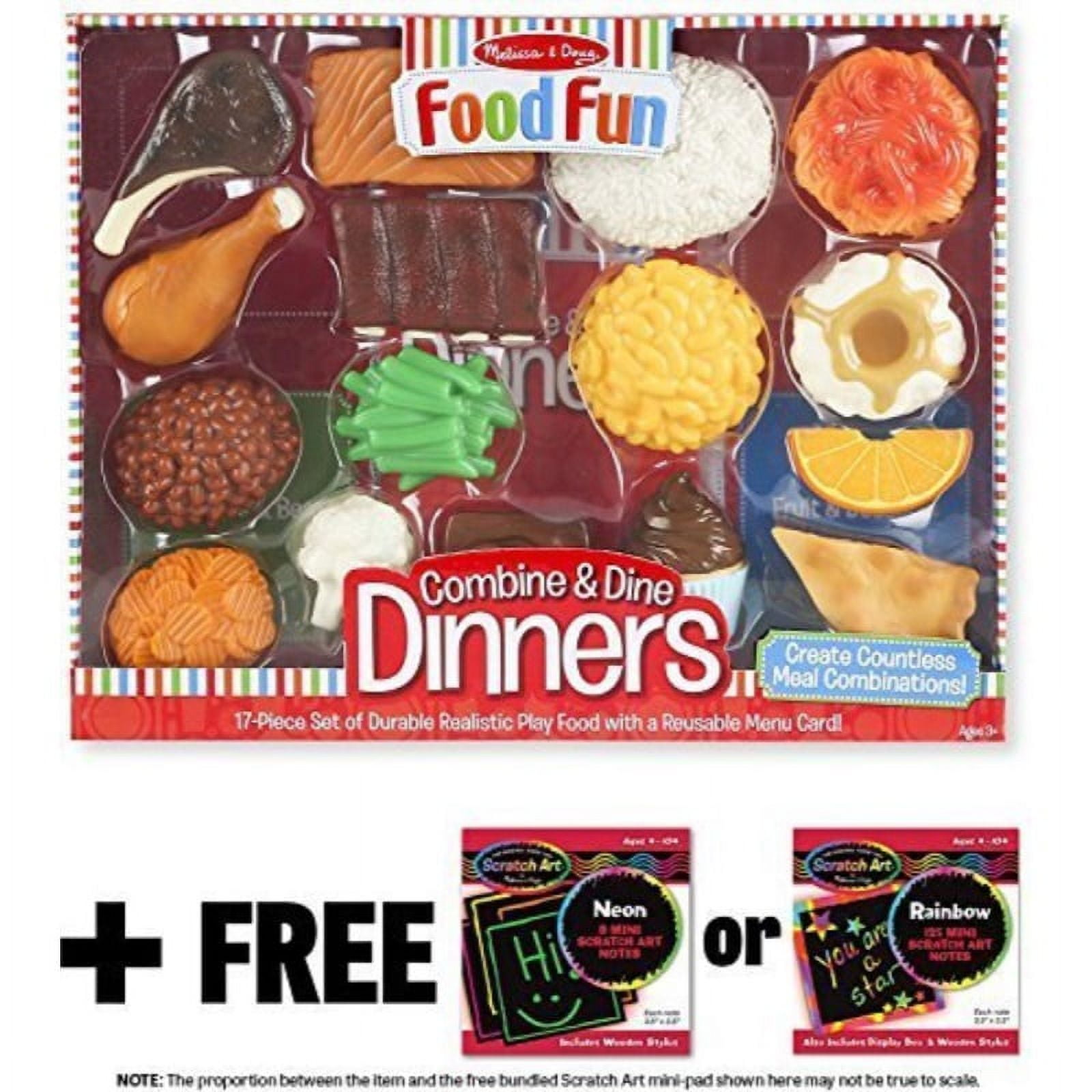 Melissa & Doug Combine & Dine Dinners: Food Fun Toy Play Set & 1 ...