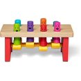 Melissa & Doug Deluxe Pounding Bench Wooden Preschool Learning Toy With ...