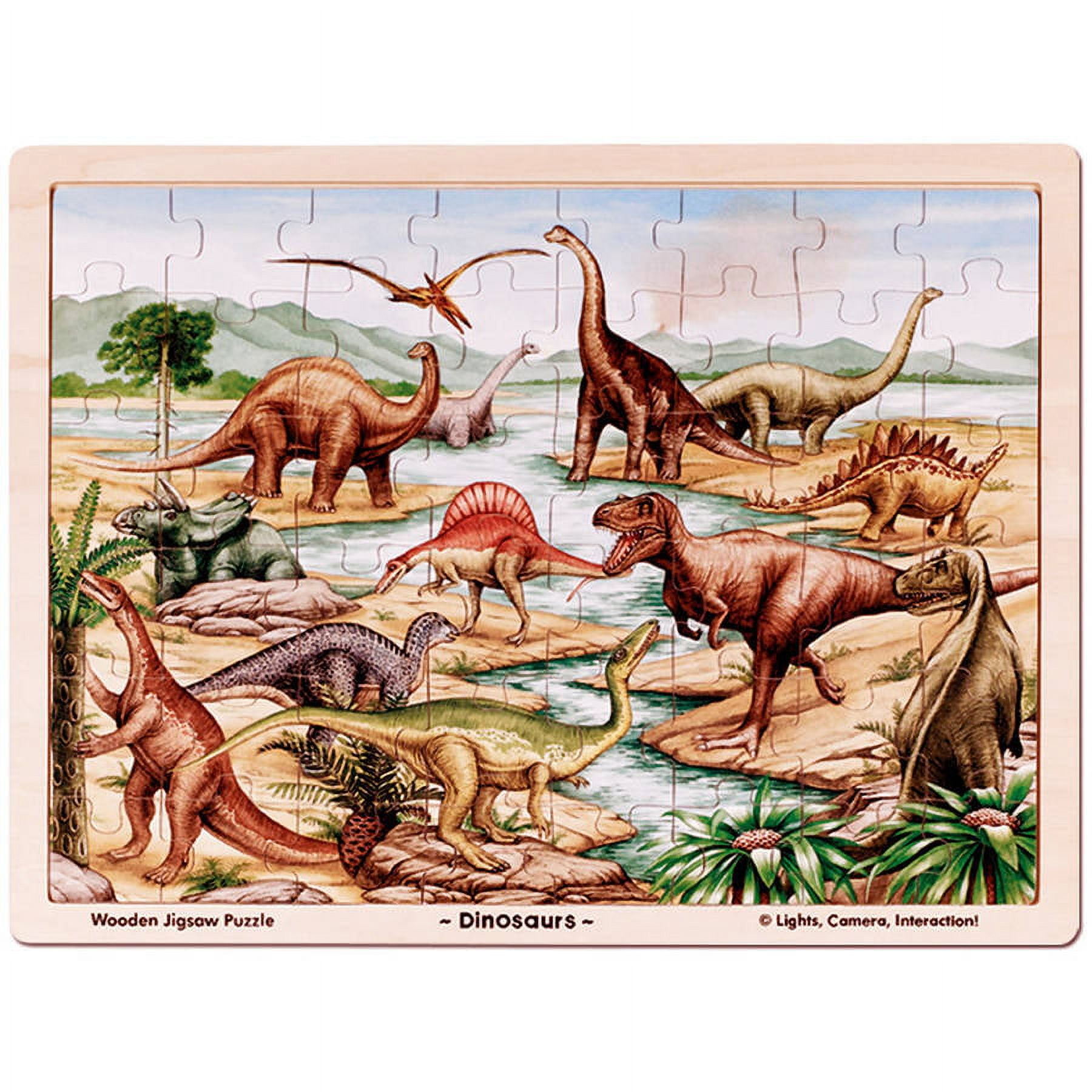 Melissa & Doug Dinosaur Wooden Jigsaw Puzzle with Storage Tray (48 pcs ... Melissa & Doug Dinosaur Wooden Jigsaw Puzzle with Storage Tray (48 pcs ...