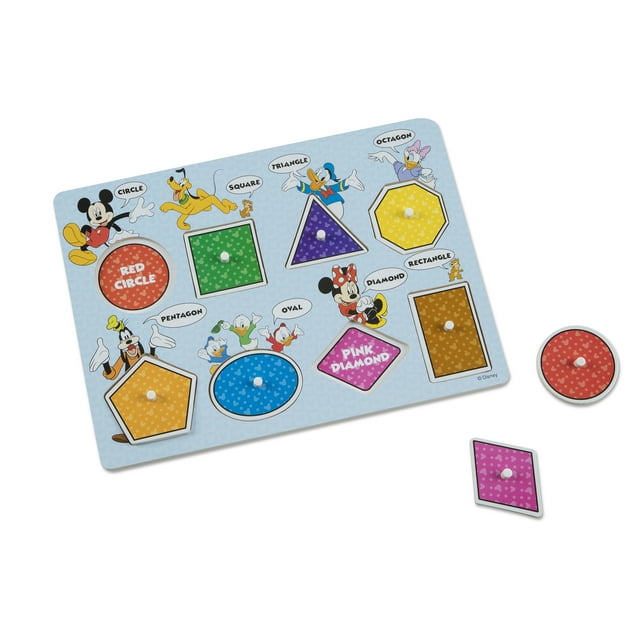 Melissa & Doug Disney Mickey Mouse Clubhouse Shapes and Colors Wooden ...