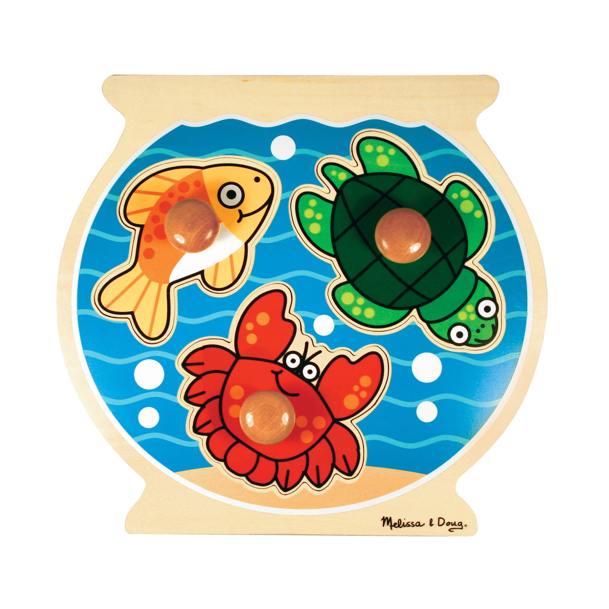 Melissa & Doug Fish Bowl Jumbo Peg Puzzle - Walmart.com