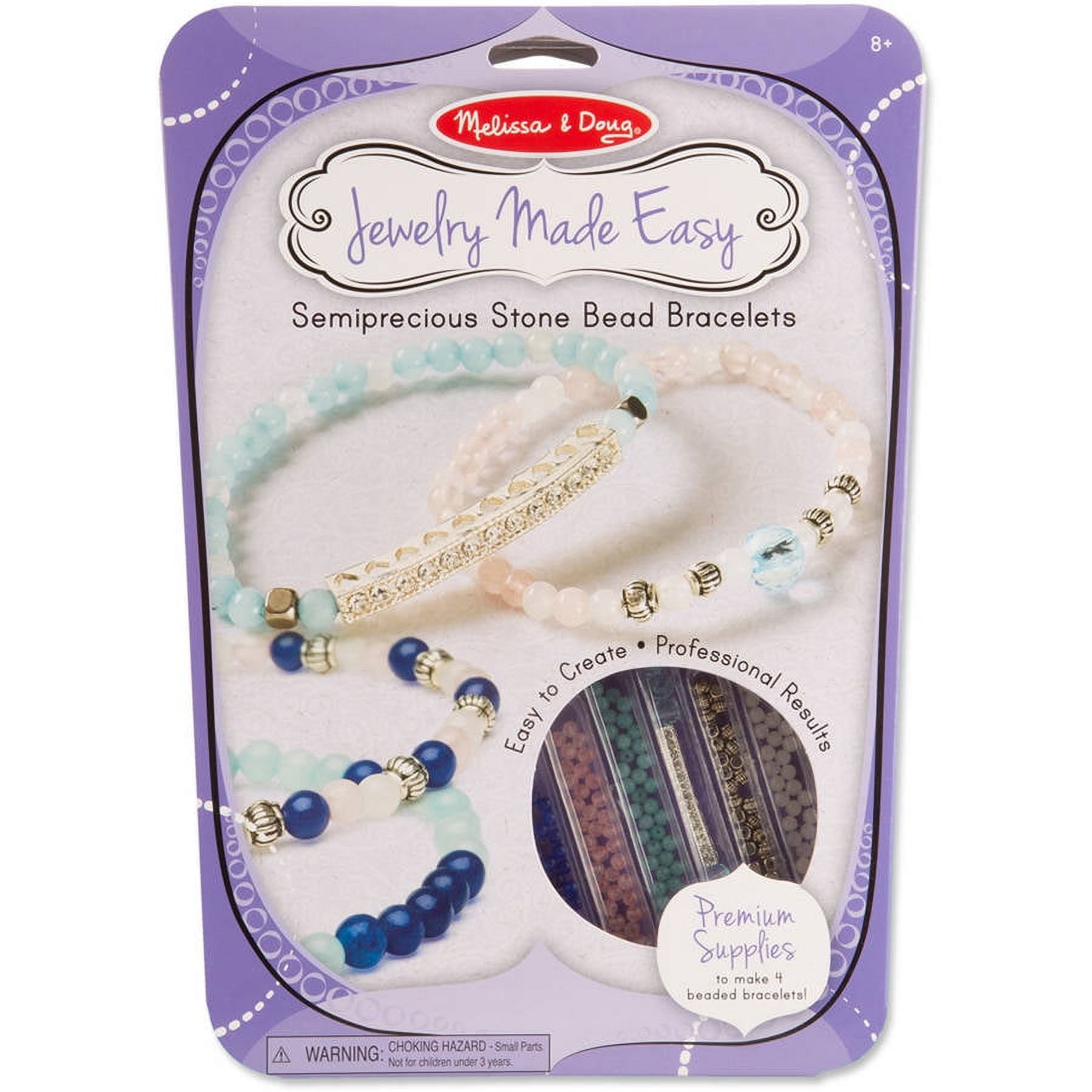 Melissa & Doug Jewelry Made Easy Semiprecious Stone Bead Bracelet ...