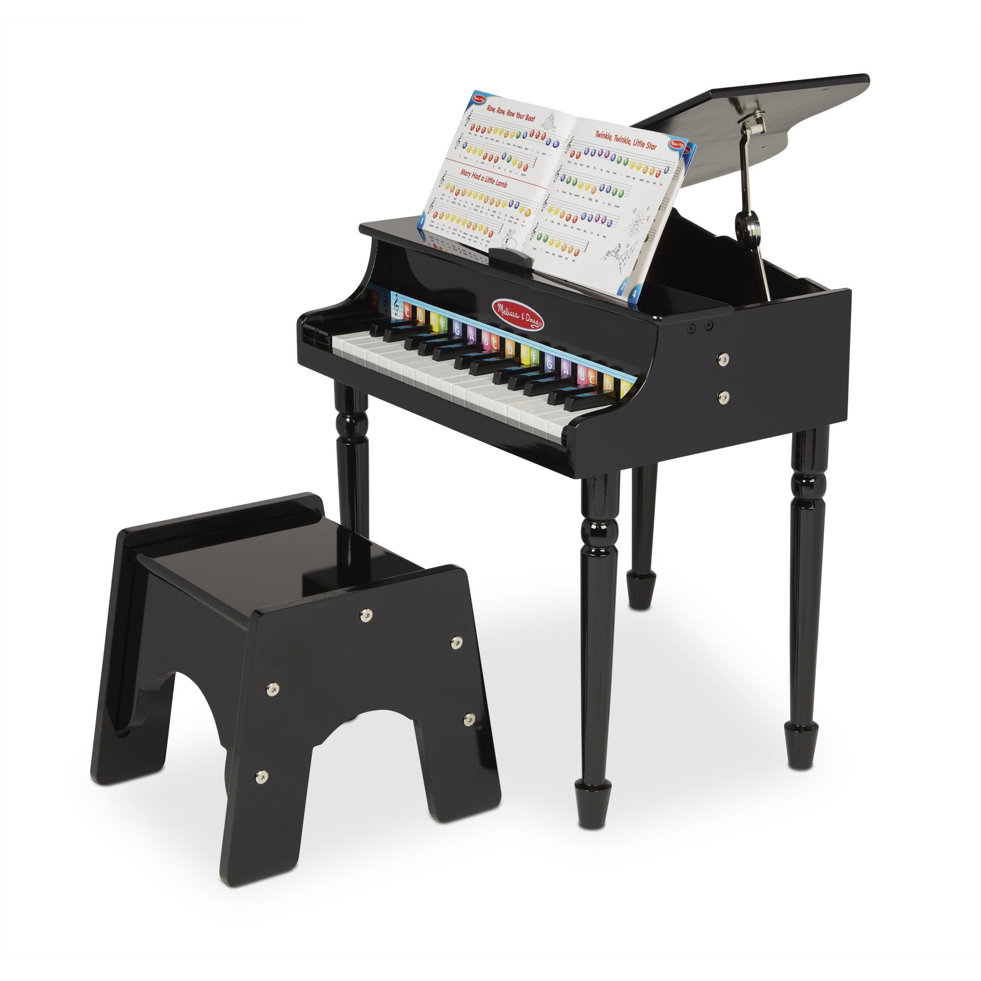 Melissa & Doug Learn-To-Play Classic Grand Piano Toy For Kids With 30 ...