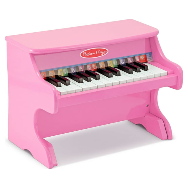 Free Shipping! Melissa & Doug Learn-to-Play Pink Piano With 25 Keys and ...