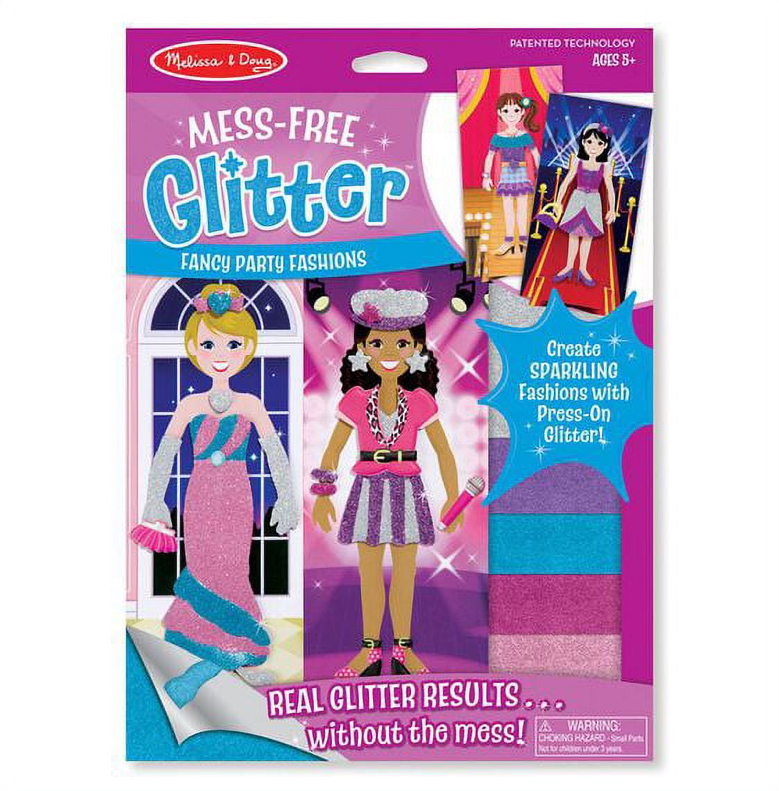 Melissa & Doug Mess-Free Glitter Activity Kit - Fancy Party Fashions ...