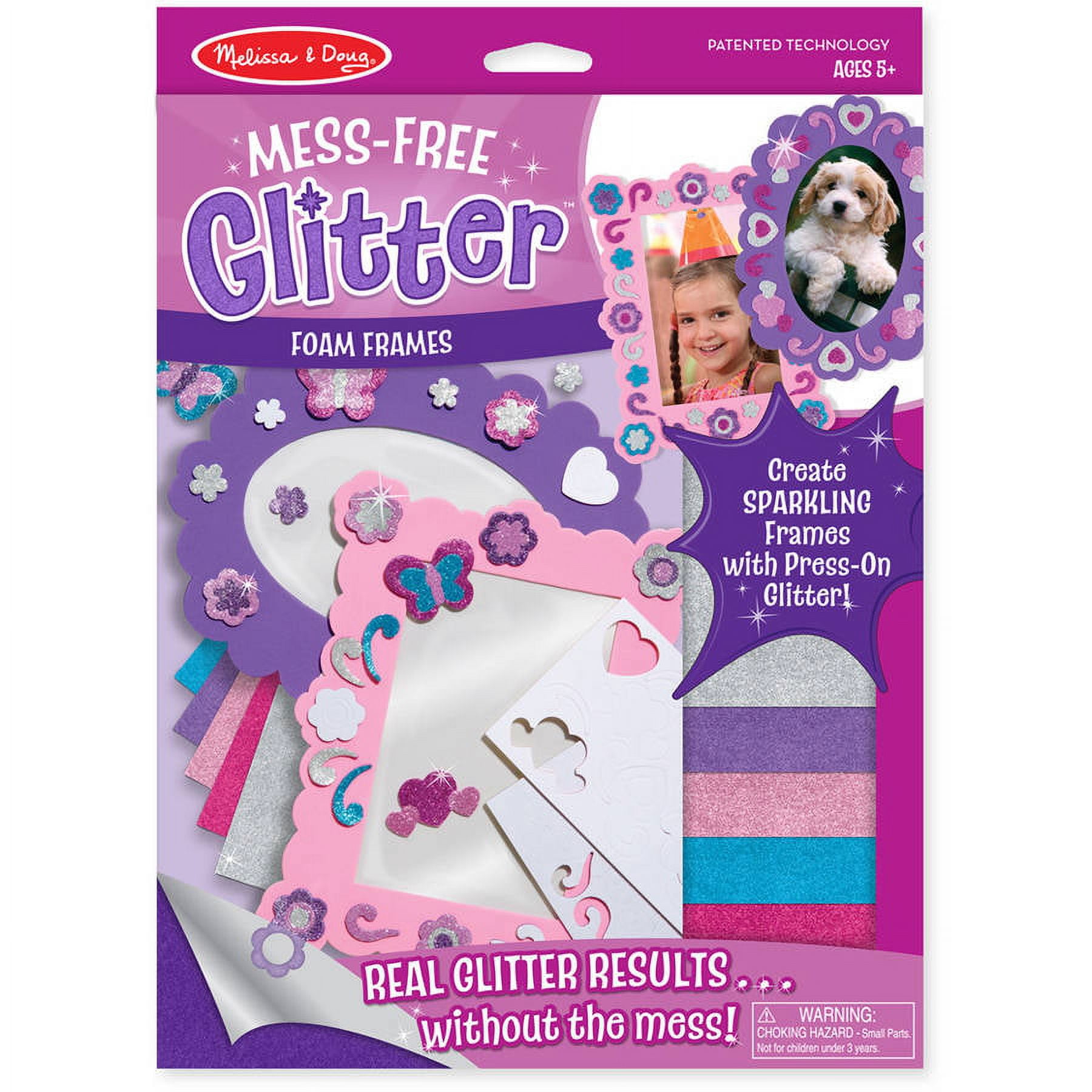 Melissa & Doug Mess-Free Glitter Foam Frames - Walmart.com