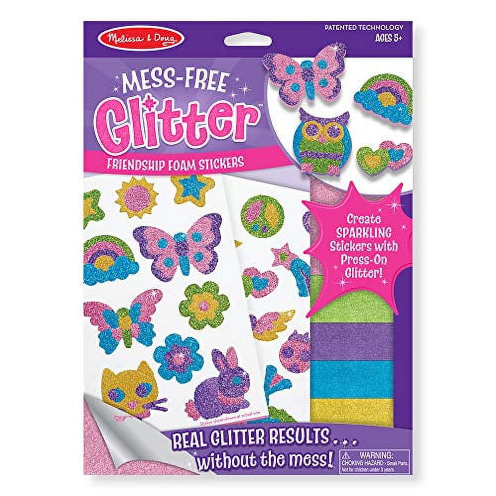 Melissa & Doug Mess Free Glitter - Friendship Foam Stickers - Walmart.com