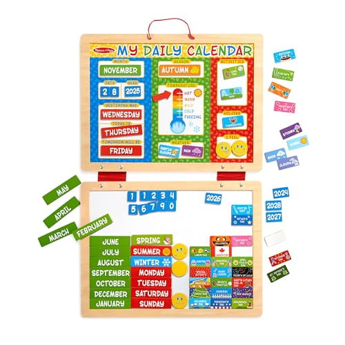 Melissa & Doug My First Daily Magnetic Activities Calendar For Kids ...