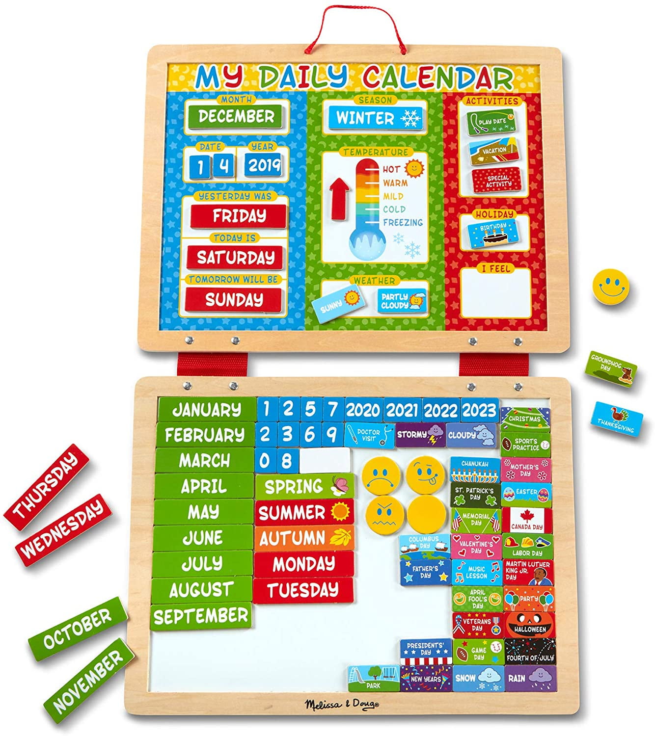 Melissa & Doug My First Daily Magnetic Calendar - Walmart.com