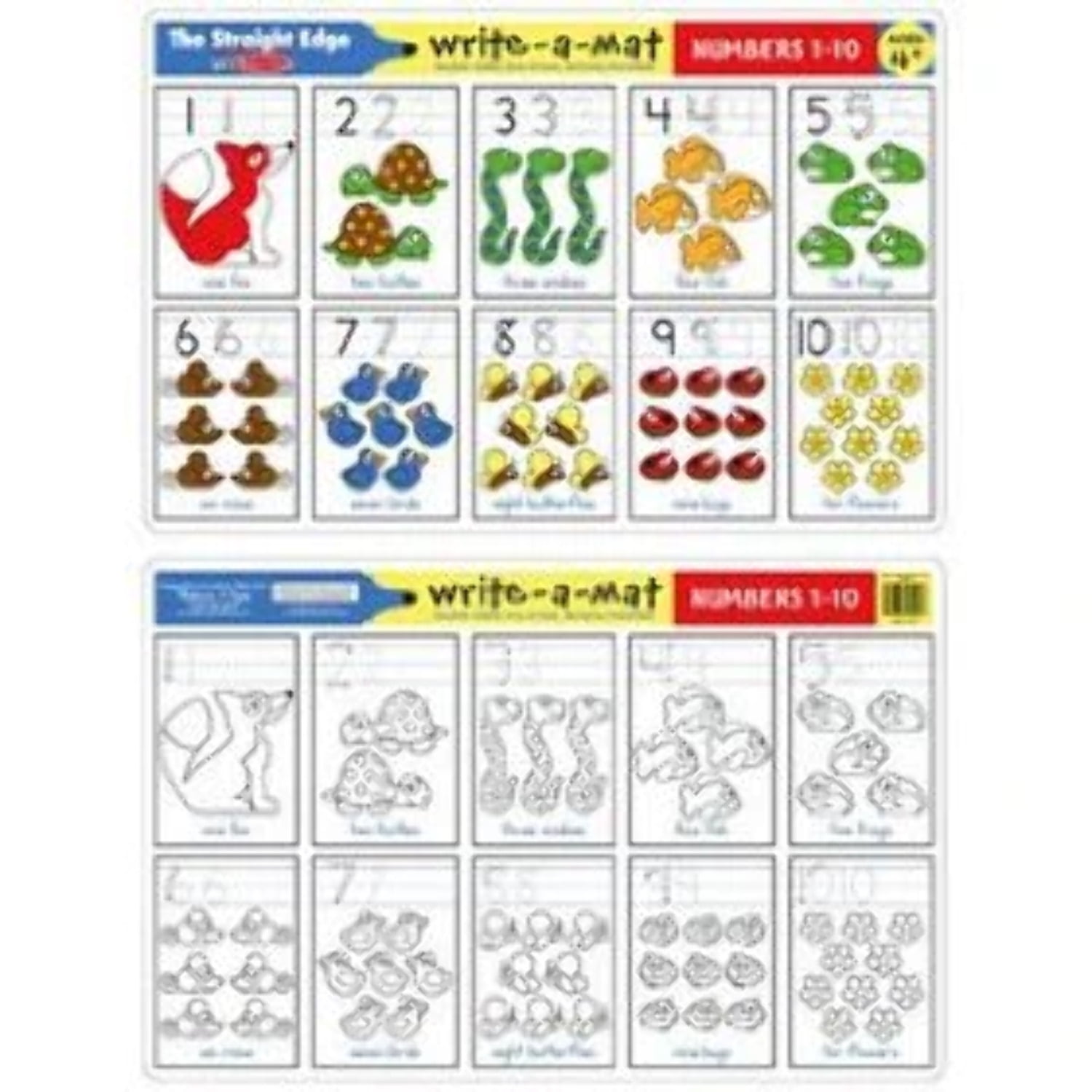Melissa & Doug Numbers 1-10 Write-A-Mat - Walmart.com