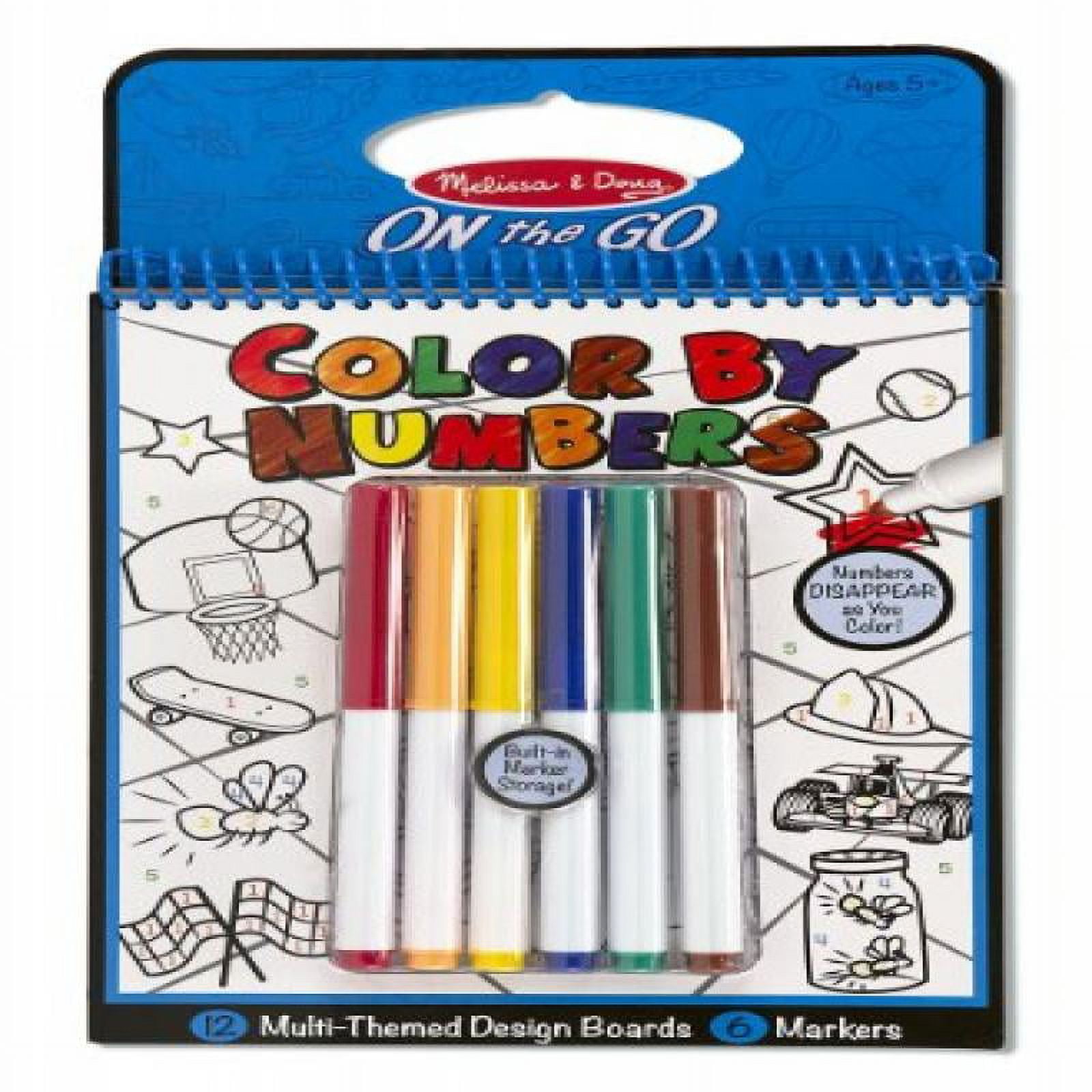 Brandclub - Melissa & Doug On the Go Color by Numbers Kids' Design ...