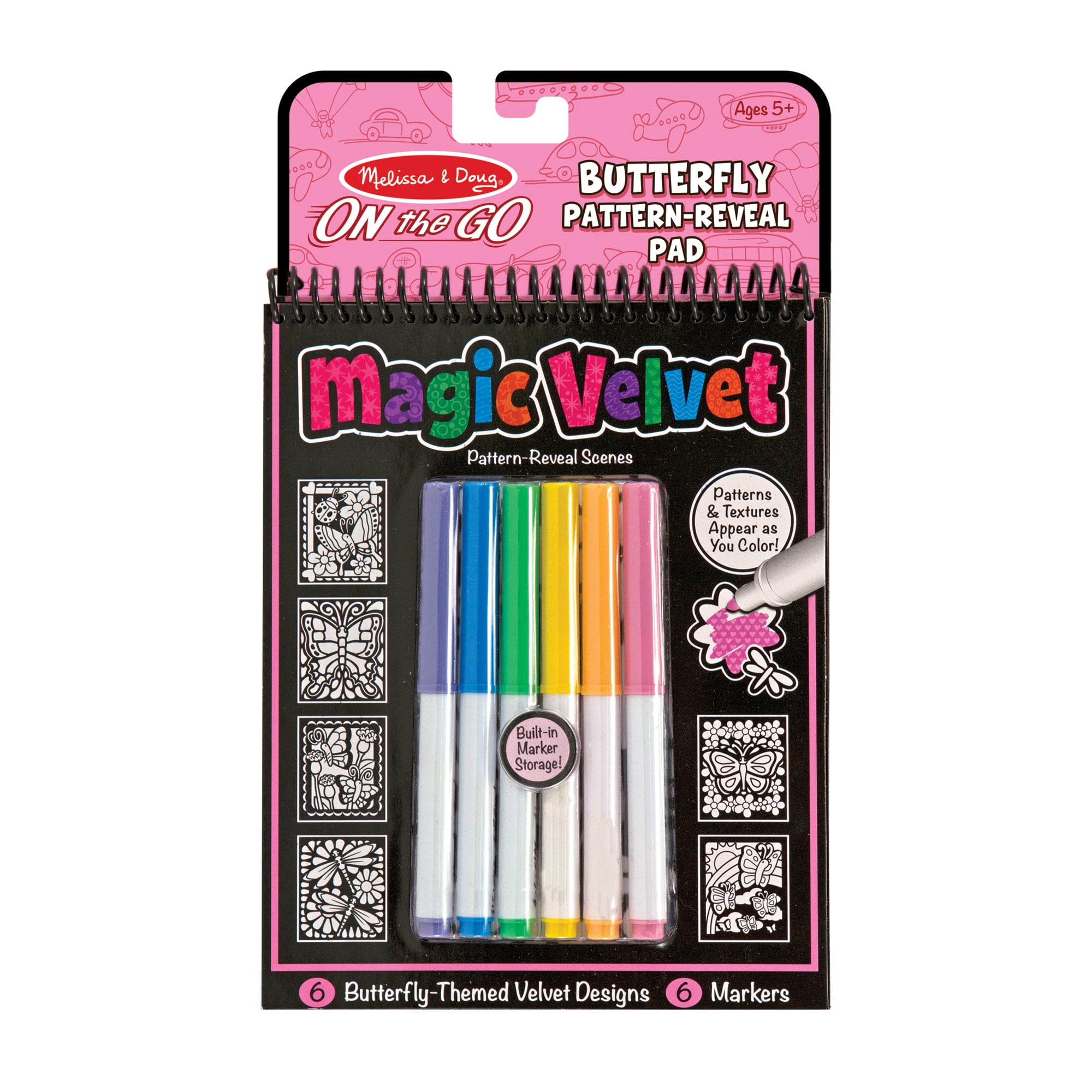 Melissa & Doug On the Go Magic Velvet Pattern-Reveal Scenes Activity ...