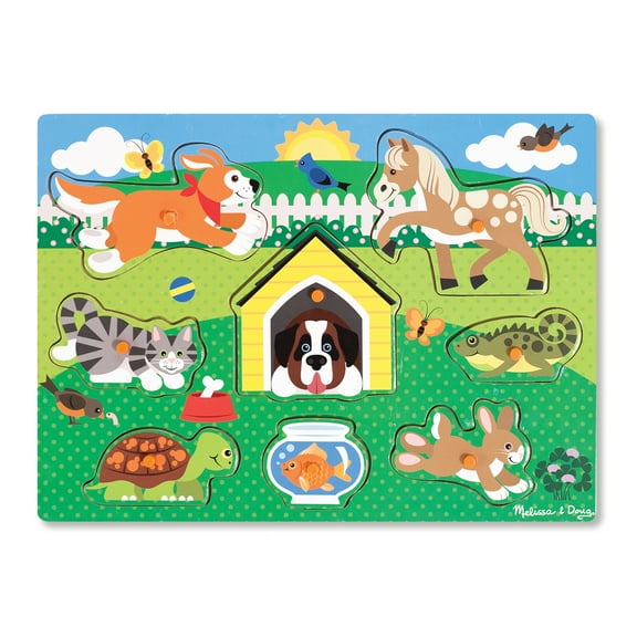 Melissa & Doug, Shapes Wooden Puzzle, 8 pcs, FSC Certified - Walmart.com