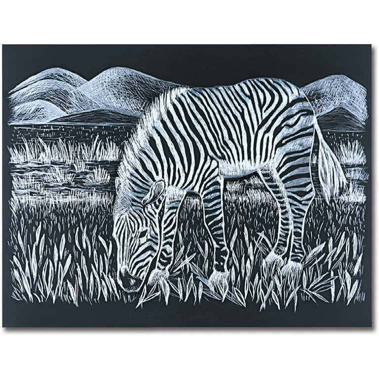 Black And White Scratch Art