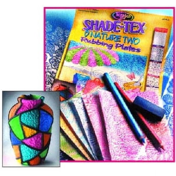 Melissa & Doug Scratch Art Shade-Tex Rubbing Plates - Nature 2-Pack ...