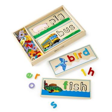 Melissa & Doug Self-Correcting Alphabet Wooden Puzzles With Storage Box ...