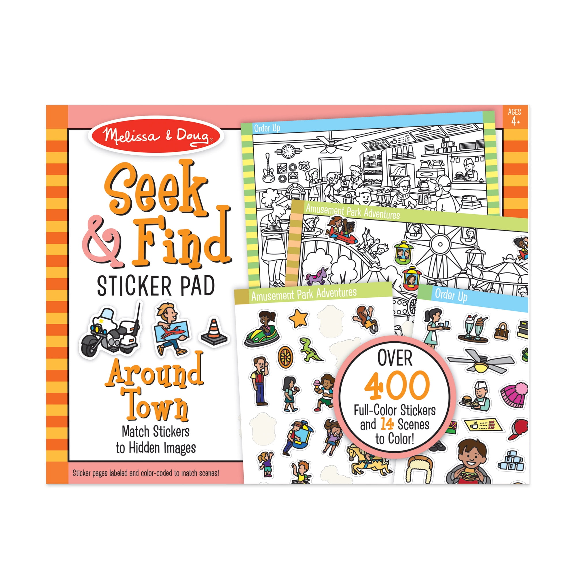 Melissa & Doug Seek and Find Sticker Pad – Around Town (400+ Stickers ...